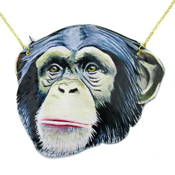 Monkey Chimpanzee Face Shaped Vinyl Cross Body Bag – DOTOLY