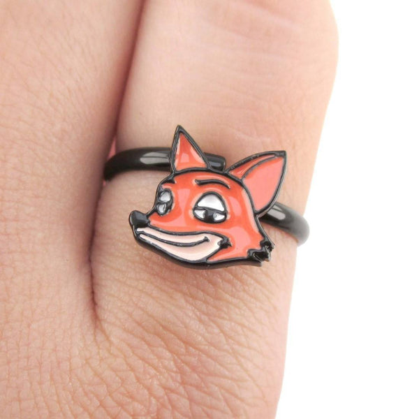 Zootopia Nick Wilde Red Fox Shaped Adjustable Ring | DOTOLY